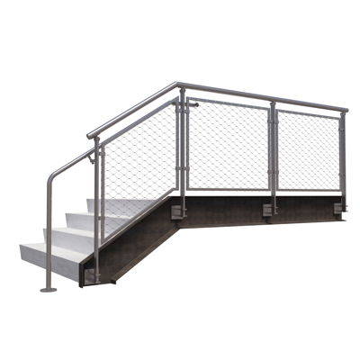 BIM objects - Free download! BEACON Stainless Steel Cable Railing ...
