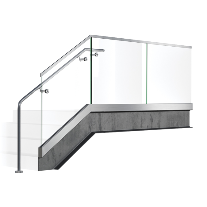 BIM objects - Free download! SHOE Glass Railing System | BIMobject