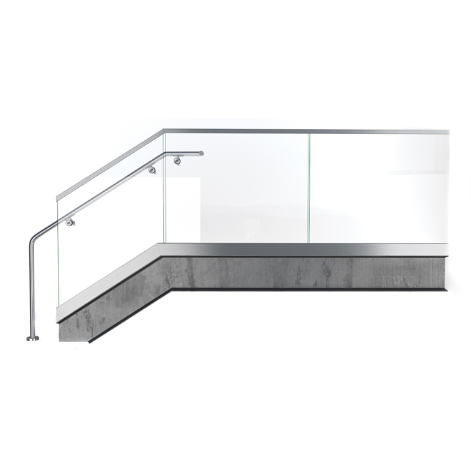 BIM objects - Free download! SHOE Glass Railing System | BIMobject