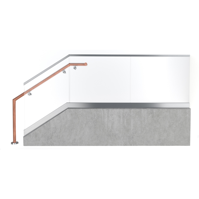 BIM objects - Free download! SHOE Glass Railing System | BIMobject