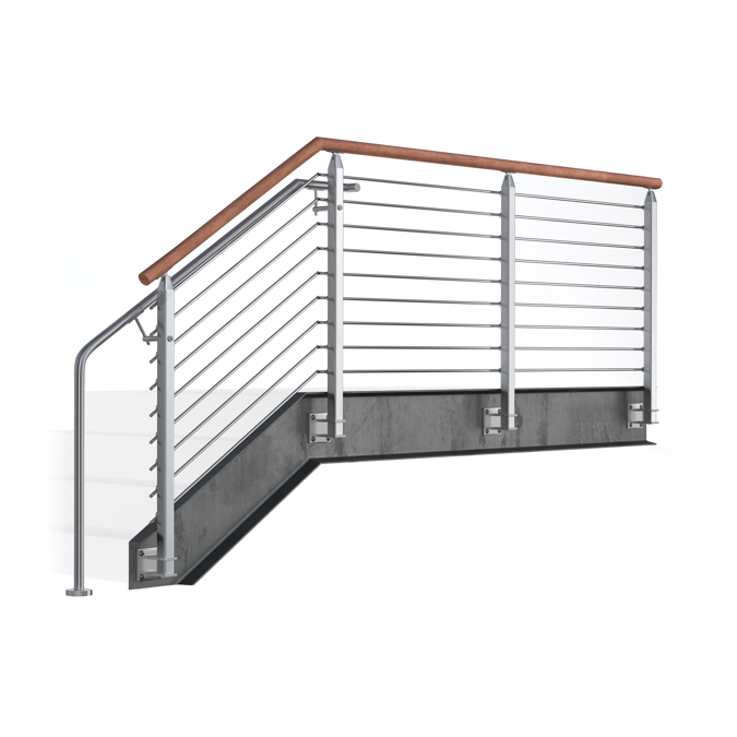 BIM objects - Free download! CUBE Stainless Steel Multiline Railing ...