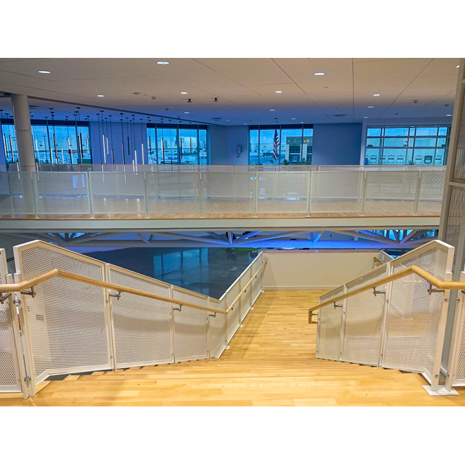 BIM objects - Free download! FRAME (ENCLOSE) Metal Panel Railing System ...