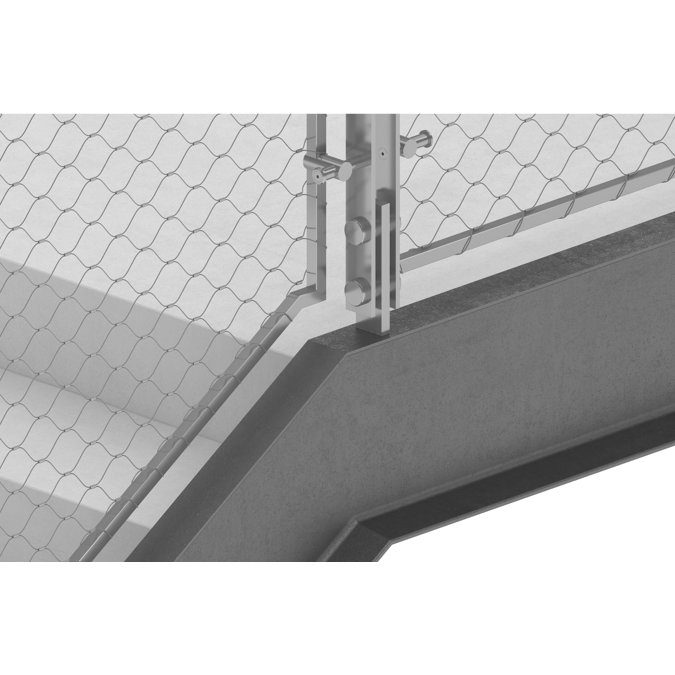 BIM objects - Free download! BLADE Stainless Steel CableNet Railing ...