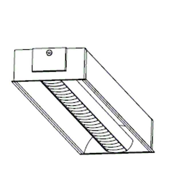 BIM object - ดาวน์โหลดฟรี! Arioso Recessed Louver Perf 1x4 | BIMobject