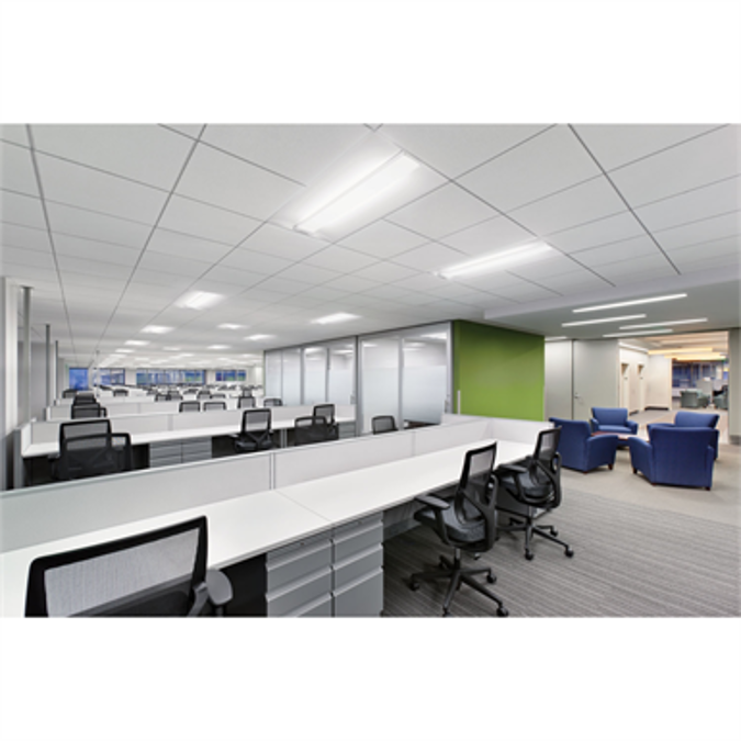 BIM objects - Free download! FluxGrid Recessed LED: 1x4 | BIMobject