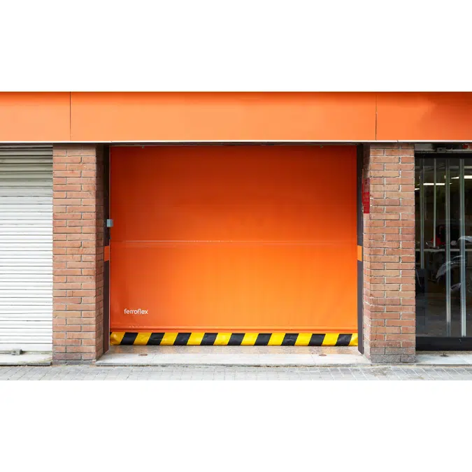 BIM objects - Free download! Aluminium high-speed roll-up door for ...