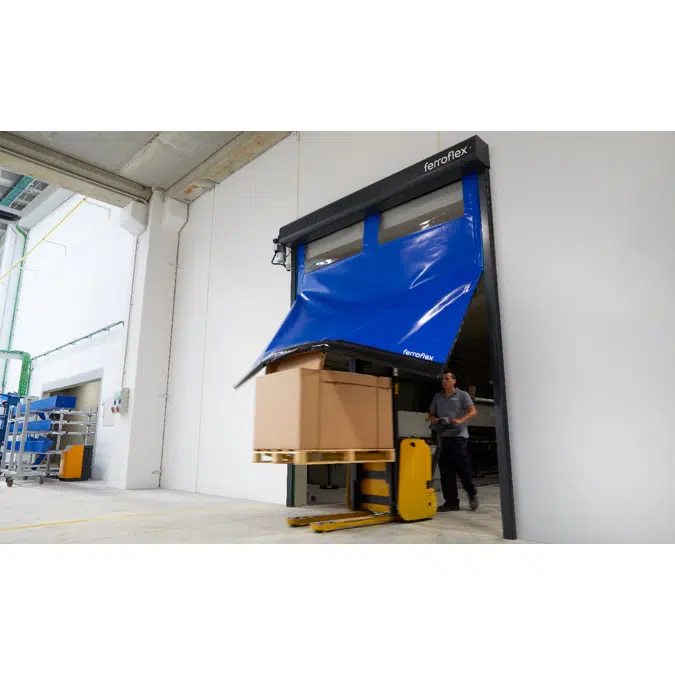 BIM objects - Free download! High speed roll-up door self-repairing RS ...