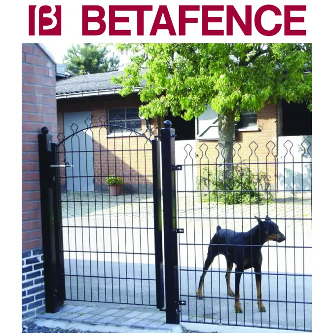 BIM objects - Free download! BETAFENCE Decofor single swing gate ...