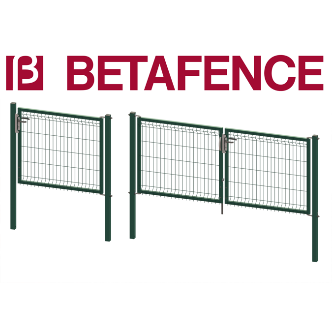 BIM objects - Free download! BETAFENCE Egidia N3D Swing Gates | BIMobject