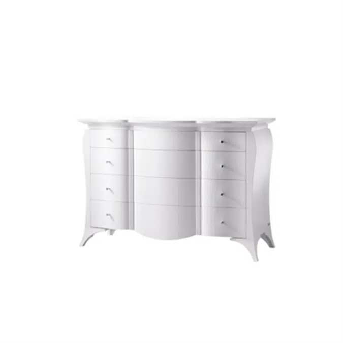 BIM objects - Free download! 4 drawers chest of drawers | BIMobject