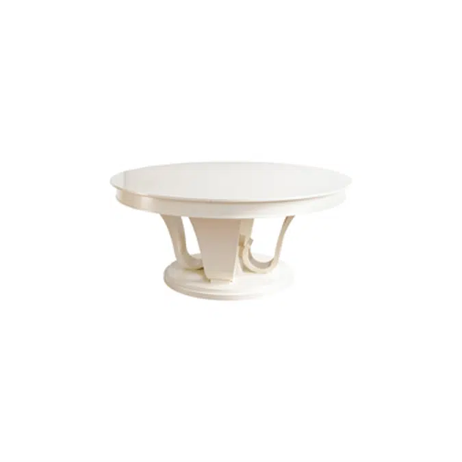 BIM objects - Free download! Round extending dining table with reliefs ...