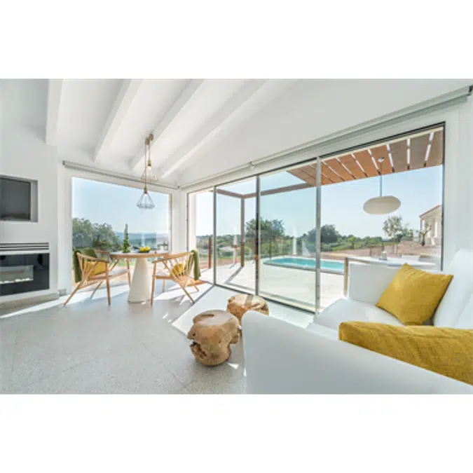 BIM objects - Free download! EXLABESA S-LIM Sliding window 3-sashes ...