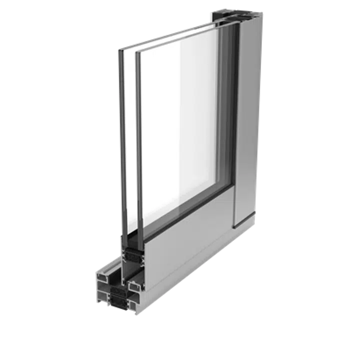 BIM objects - Free download! EXLABESA S-LIM Sliding window 2-sashes ...
