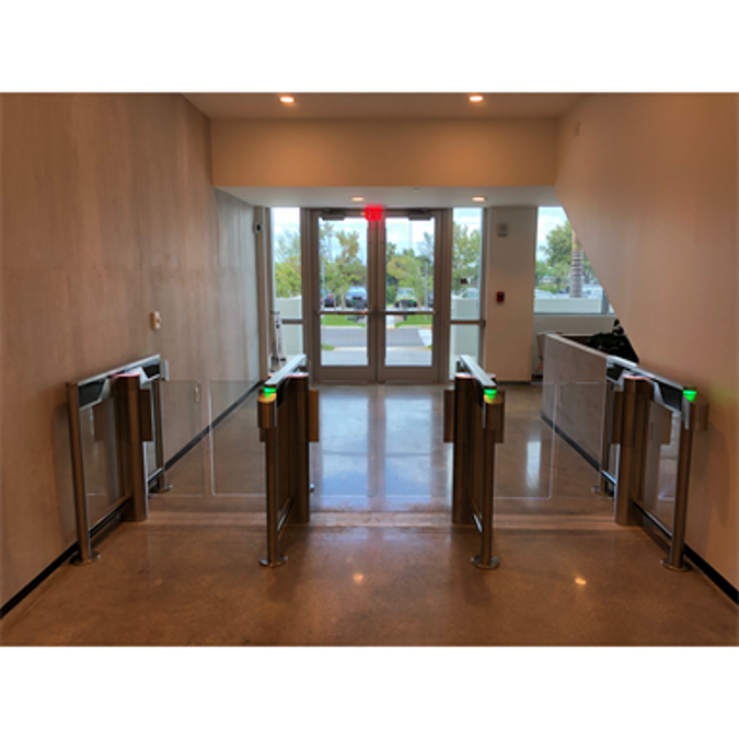 BIM objects - Free download! SlimLane 940 Access Control Speed Gate ...