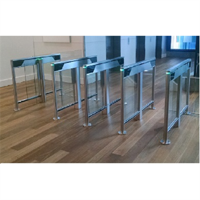 BIM objects - Free download! SlimLane 940 Access Control Speed Gate ...