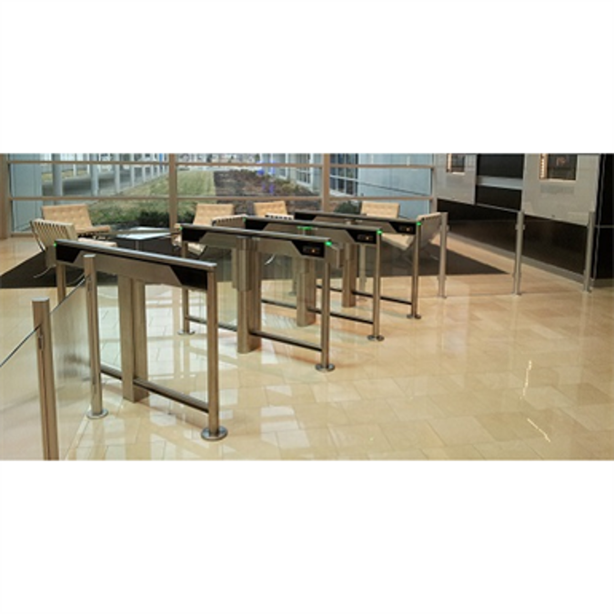 BIM objects - Free download! SlimLane 940 Access Control Speed Gate ...