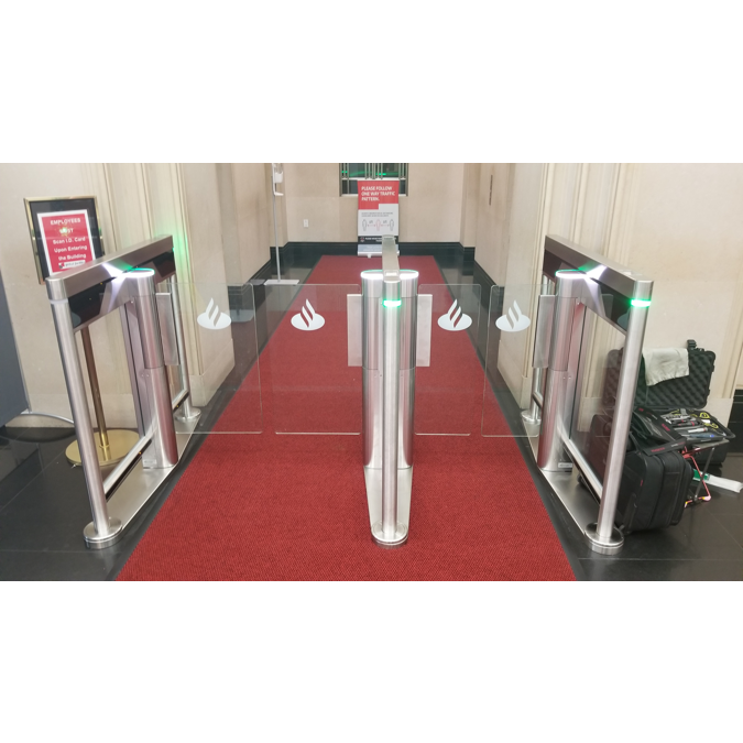 BIM objects - Free download! SlimLane 940 SC Access Control Speed Gate ...