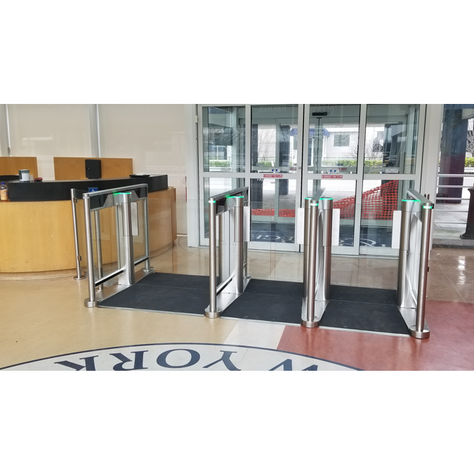 BIM objects - Free download! SlimLane 940 SC Access Control Speed Gate ...
