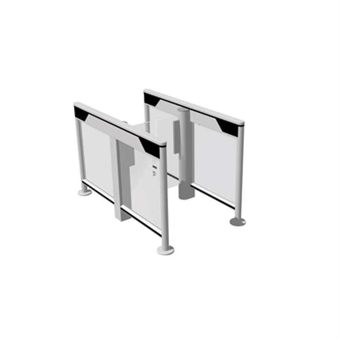 BIM objects - Free download! SlimLane 940 Access Control Speed Gate ...