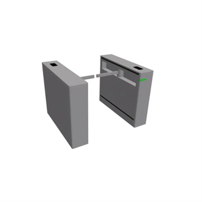 BIM objects - Free download! SlimLane 940 Access Control Speed Gate ...