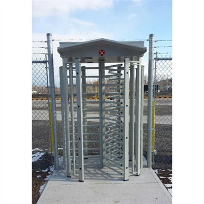 Objetos BIM - ¡Descarga gratis! TRS 370 Full Height Turnstile - USA/CAN ...