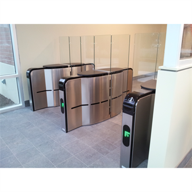 BIM objects - Free download! SmartLane 912 Access Control Speedgate ...