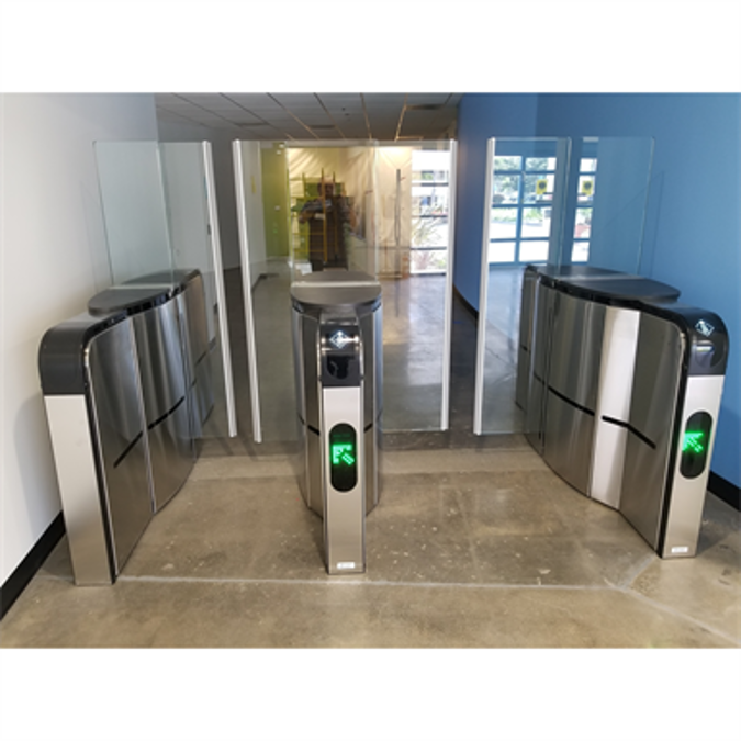 BIM objects - Free download! SmartLane 902 Access Control Speedgate ...