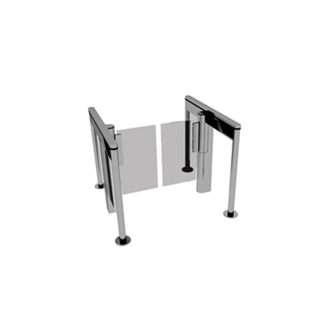 BIM objects - Free download! SlimLane 950 Access Control Speed Gate ...