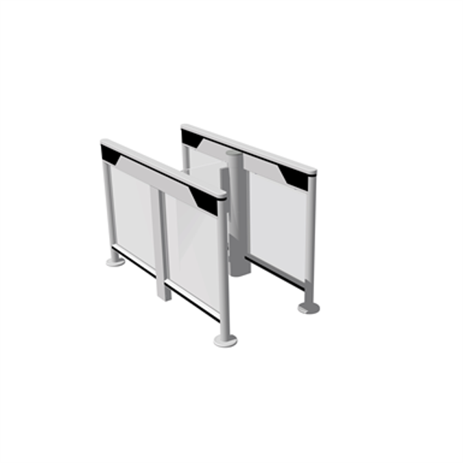 BIM objects - Free download! SlimLane 944 5 Lane Access Control ...