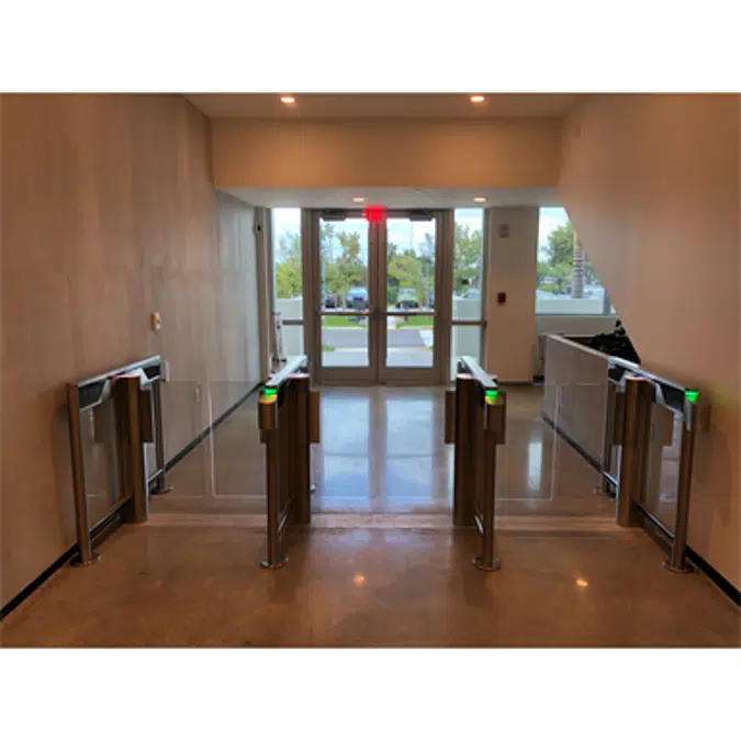 BIM objects - Free download! Slimlane 950 Access Control Speedgate ...