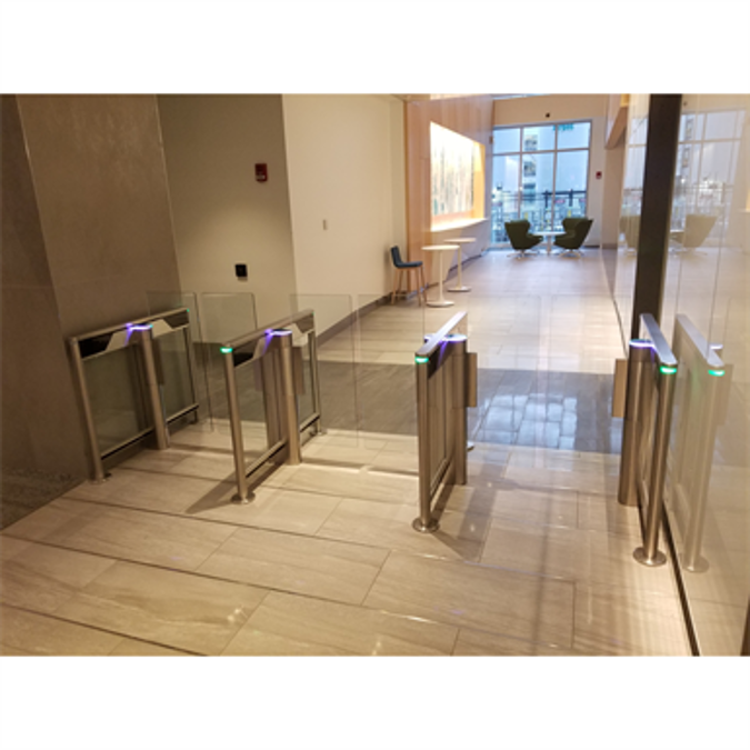 BIM objects - Free download! Slimlane 950 Access Control Speedgate ...