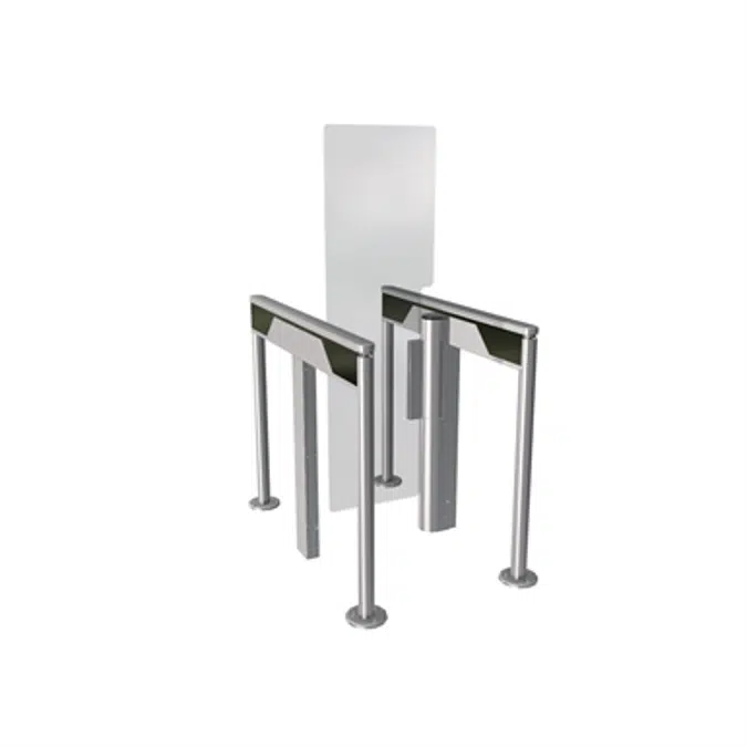 BIM objects - Free download! SlimLane 944 SC 5 Lanes Access Control ...