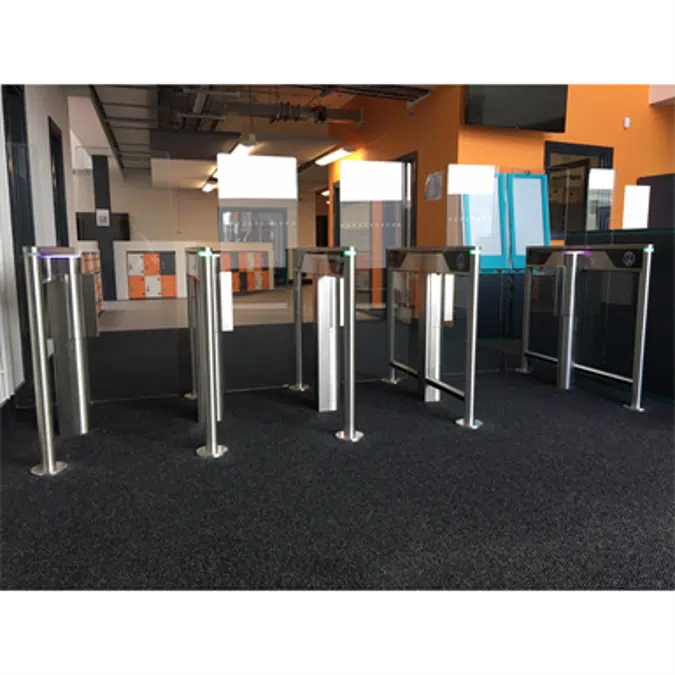 BIM objects - Free download! SlimLane 944 2 Lanes Access Control ...