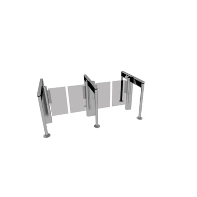 BIM objects - Free download! SlimLane 950 2 Lanes Access Control ...