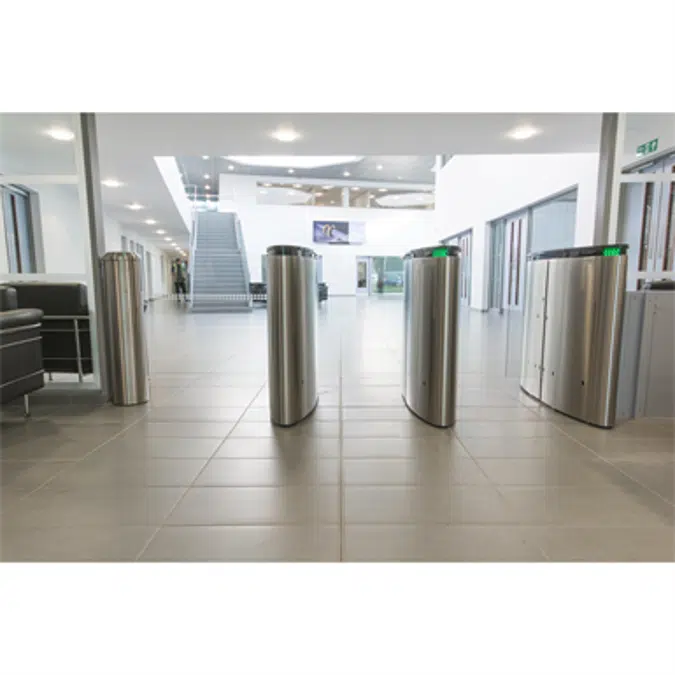 BIM objects - Free download! Smartlane 900 Access Control Speed Gate ...