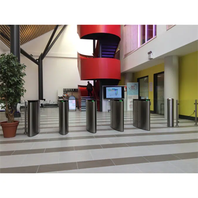 BIM objects - Free download! Smartlane 900 Access Control Speed Gate ...