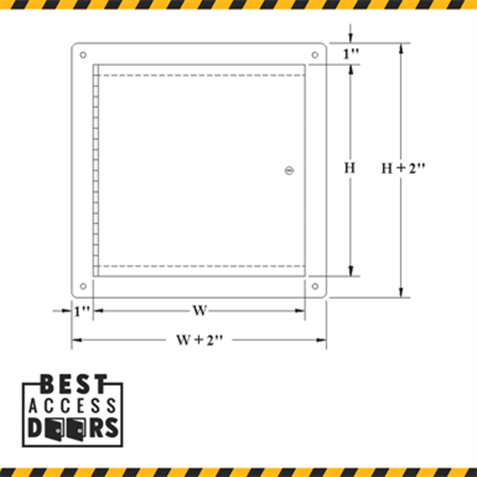 BIM 对象 - 免费下载！ Surface Mounted Access Door (BA-SMD) | BIMobject