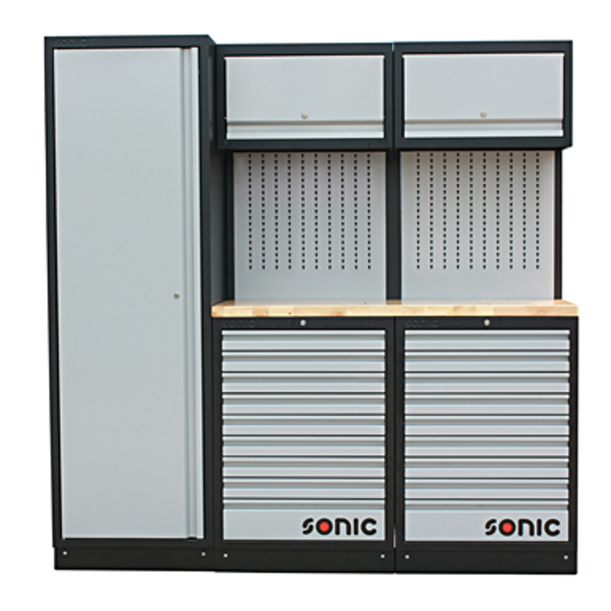 BIM objects - Free download! SONIC MSS 26" side locker,18 drawers ...