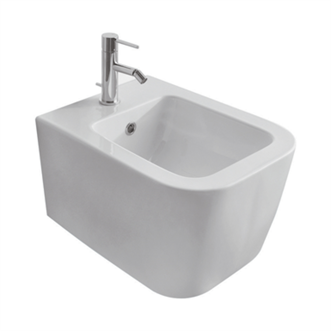 BIM objects - Free download! Stone wall-hung bidet SSS11 | BIMobject