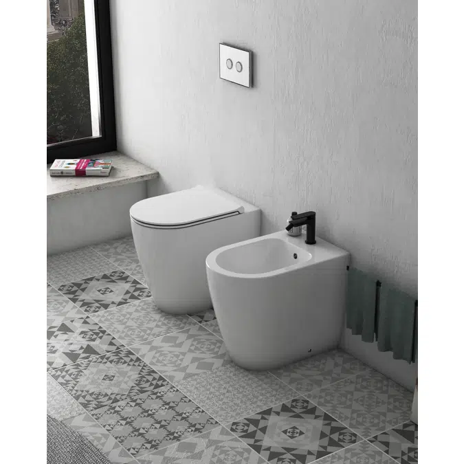 BIM objects - Free download! MODE floor mounted bidet ME009 | BIMobject