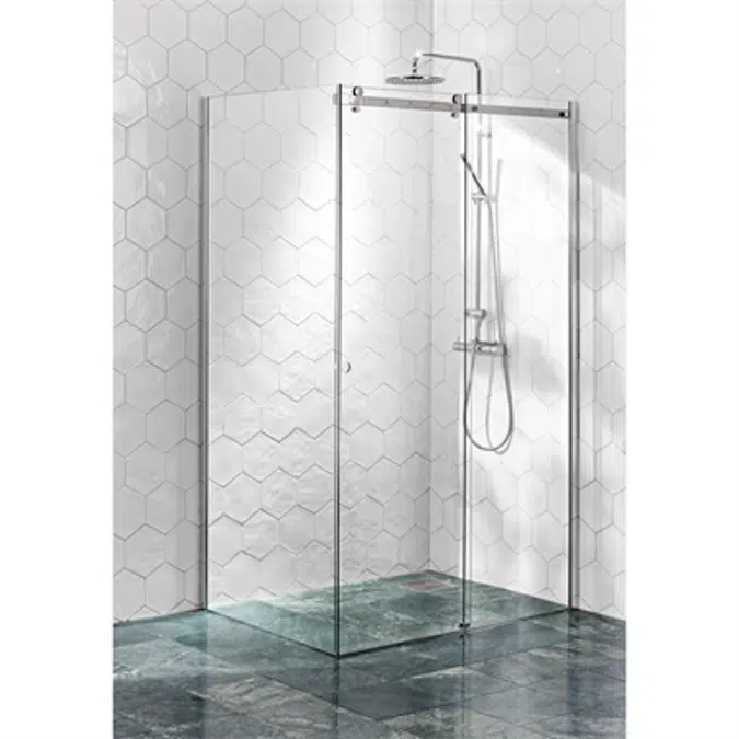 BIM objects - Free download! Aria Shower wall 120-130 | BIMobject