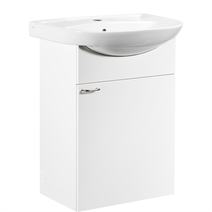 BIM objects - Free download! Basic vanity unit with basin | BIMobject