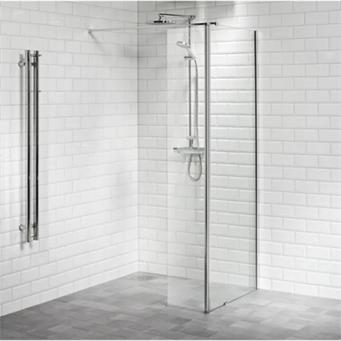 BIM objects - Free download! Lusso Shower walls, straight pivot doors ...