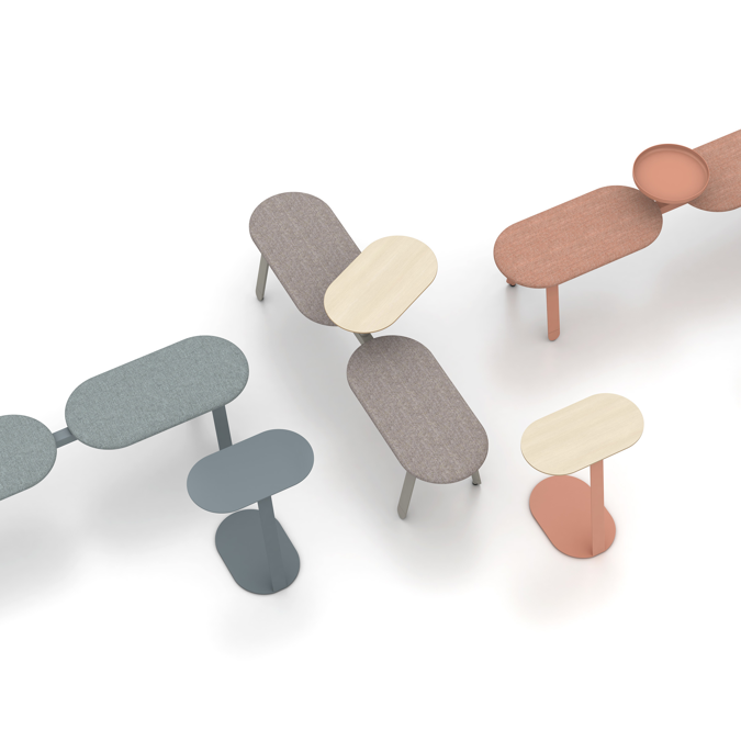 BIM objects - Free download! Haven Recharge Bench | BIMobject