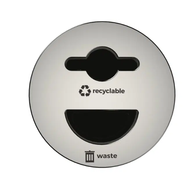 BIM-objekter – gratis download! Circa Dual Opening Waste & Recycle ...