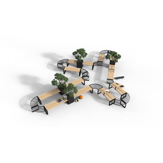 BIM objects - Free download! Central, furniture system | BIMobject