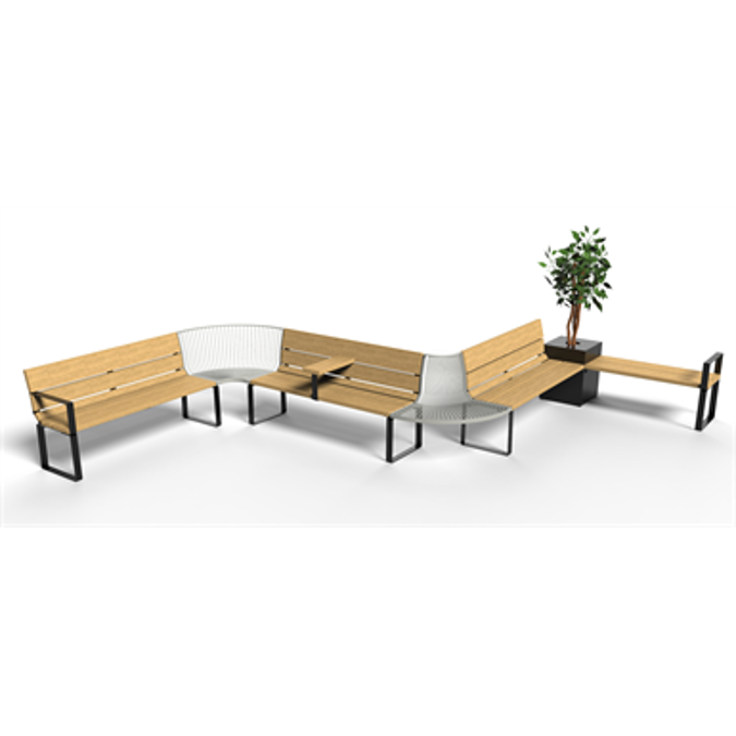BIM objects - Free download! Central, furniture system | BIMobject