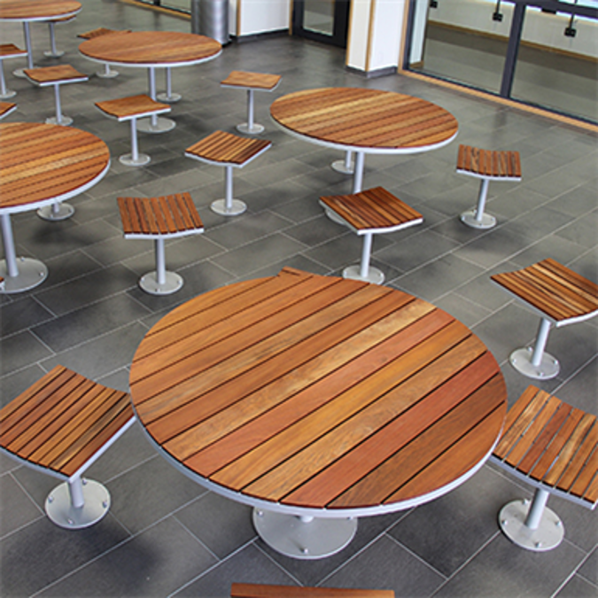 Objetos BIM - ¡Descarga gratis! Parco, round table Ø123 cm | BIMobject