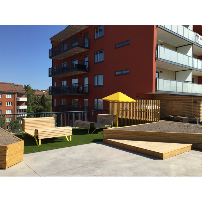 BIM objects - Free download! Sunday Bench | BIMobject