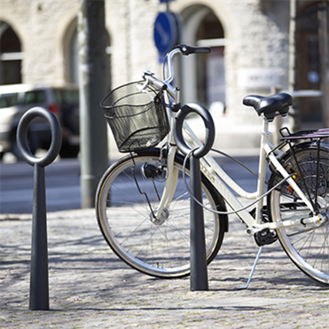 BIM objects - Free download! Hoop, bicycle bollard | BIMobject
